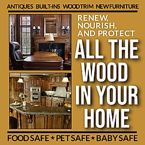 Daddy Van's All Natural Unscented Beeswax Furniture Polish - Food Safe Wood Conditioning Salve Nourishes and Protects Furniture, Cabinets, Antiques and Butcher Block