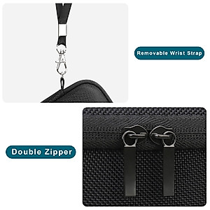 Canboc Carrying Case for Canon PowerShot SX740 SX730 SX720 SX620 G7X Digital Camera, Point and Shoot Vlogging Camera Bag, Zipper Mesh Pocket fits USB Cable, Batteries, Black