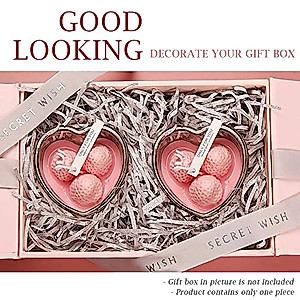 Scented Candles Gifts for Women, Strawberry Shaped Rose Scent Heart Candles Pink Candles Decorative Candles, Gifts for Women Mother's Day Birthday Wedding Anniversary, Home Decor Soy Candles Non-Toxic