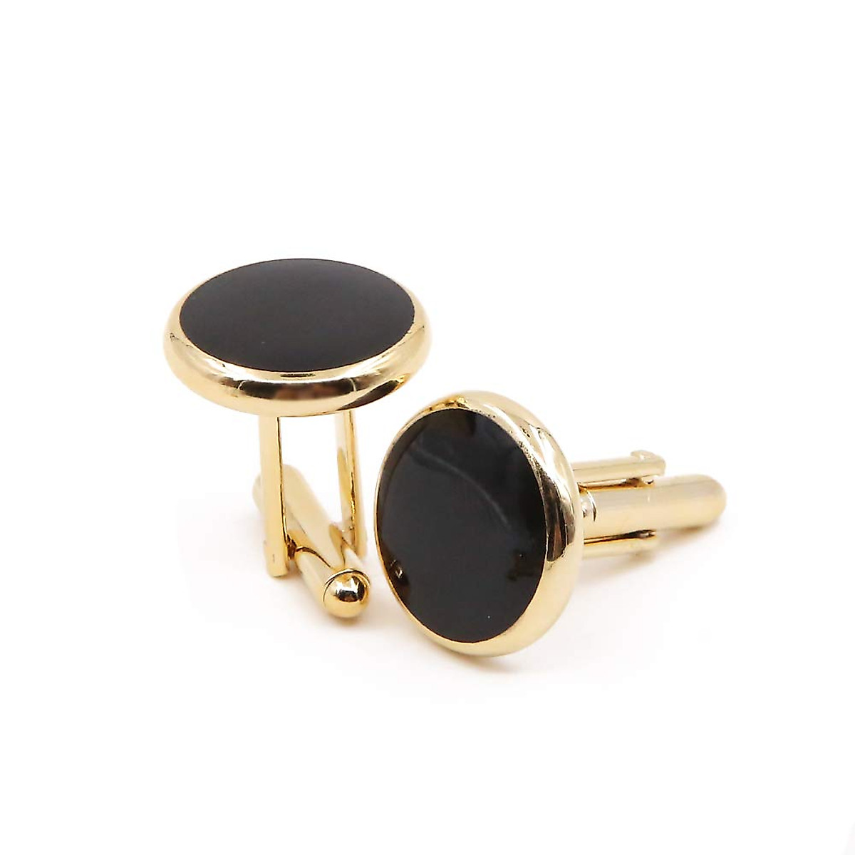 ApolDirect 8 Pieces Men Round Cufflinks and Button Studs Set,Cuff Links for Formal Business Wedding Tuxedo Shirt Accessories