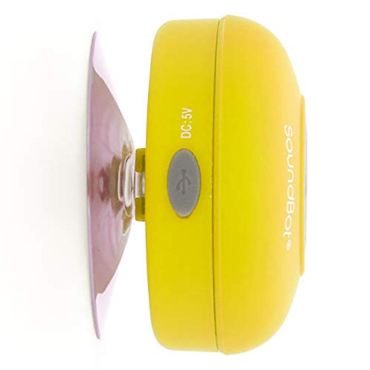 Soundbot SB510 Bluetooth Shower Speaker HD Water Resistant Bathroom Speakers, Handsfree Portable Speakerphone with Built-in Mic, 6hrs of Playtime, Control Buttons and Dedicated Suction Cup (Yellow)