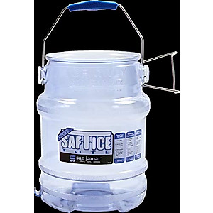 San Jamar Shorty Saf-T-Ice Commercial Ice Tote, 5 gal, (1 Pack)