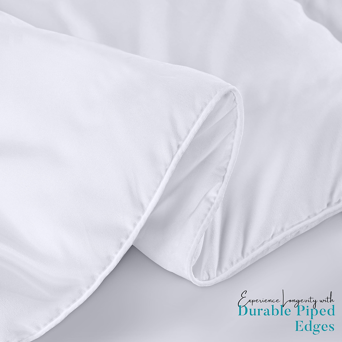 Utopia Bedding Comforter Duvet Insert - Quilted Comforter with Corner Tabs - Box Stitched Down Alternative Comforter (Queen, White)
