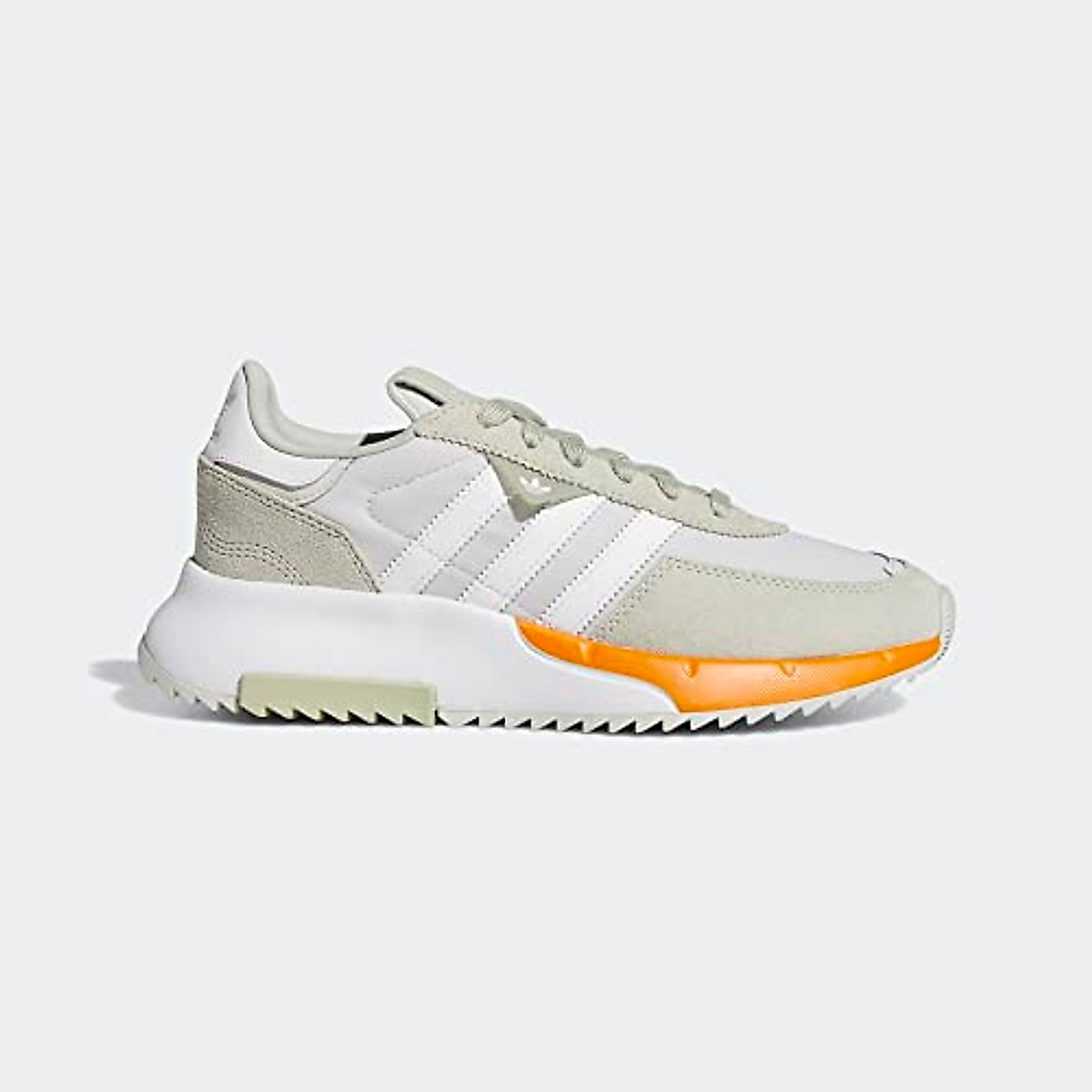 adidas Originals Women's Retropy F2 Sneaker, Grey One/White/Orange Rush, 10