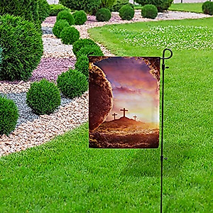 My Little Nest Seasonal Garden Flag Easter Day Sunrise Vertical Garden Flags Double Sided for Home Farmhouse Yard Holiday Flag Outdoor Decoration Banner 12"x18"