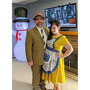 CRB Fashion Womens Cooking Baking Apron | Ladies, Woman, Kitchen Chef Aprons with Pocket (Dainty P)