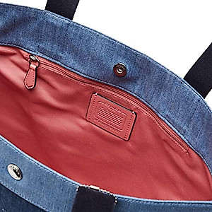 COACH(コーチ) Tote Bag, Silver/Denim