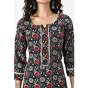 AnjuShree Choice Women Cotton Kurtis for women Blue