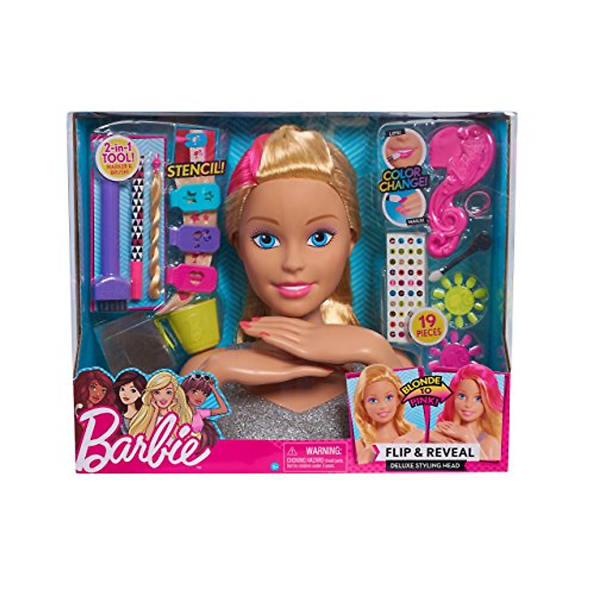 Just Play Barbie Deluxe Styling Head - Blonde