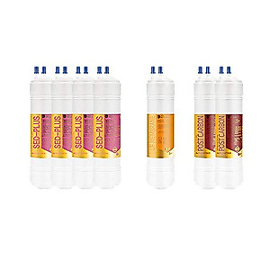 7EA Premium Compatible Replacement Water Filter Set for SK Magic: WPU-8202F/WPU-8215C/WPU-8215F - 1 micron