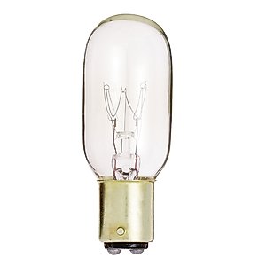 Satco S3909 Bayonet Bulb in Light Finish, 2.63 inches, 1 Count (Pack of 1), Clear
