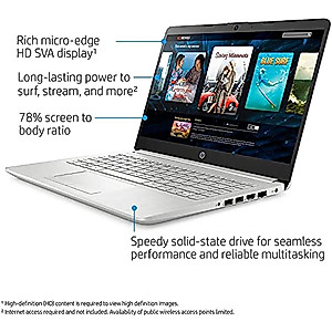 2021 HP 14" HD Touchscreen Laptop Computer, AMD Ryzen 3 3250U Dual-Core (Beat i5-7200U), 8GB DDR4 RAM 256GB SSD, WiFi Bluetooth HDMI Webcam Remote Work Windows 10 S +GOLDOXIS Card