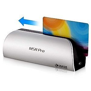 OSAYDE PRO USB Silver Magnetic Credit Card Reader Writer Encoder +10 Blank Cards