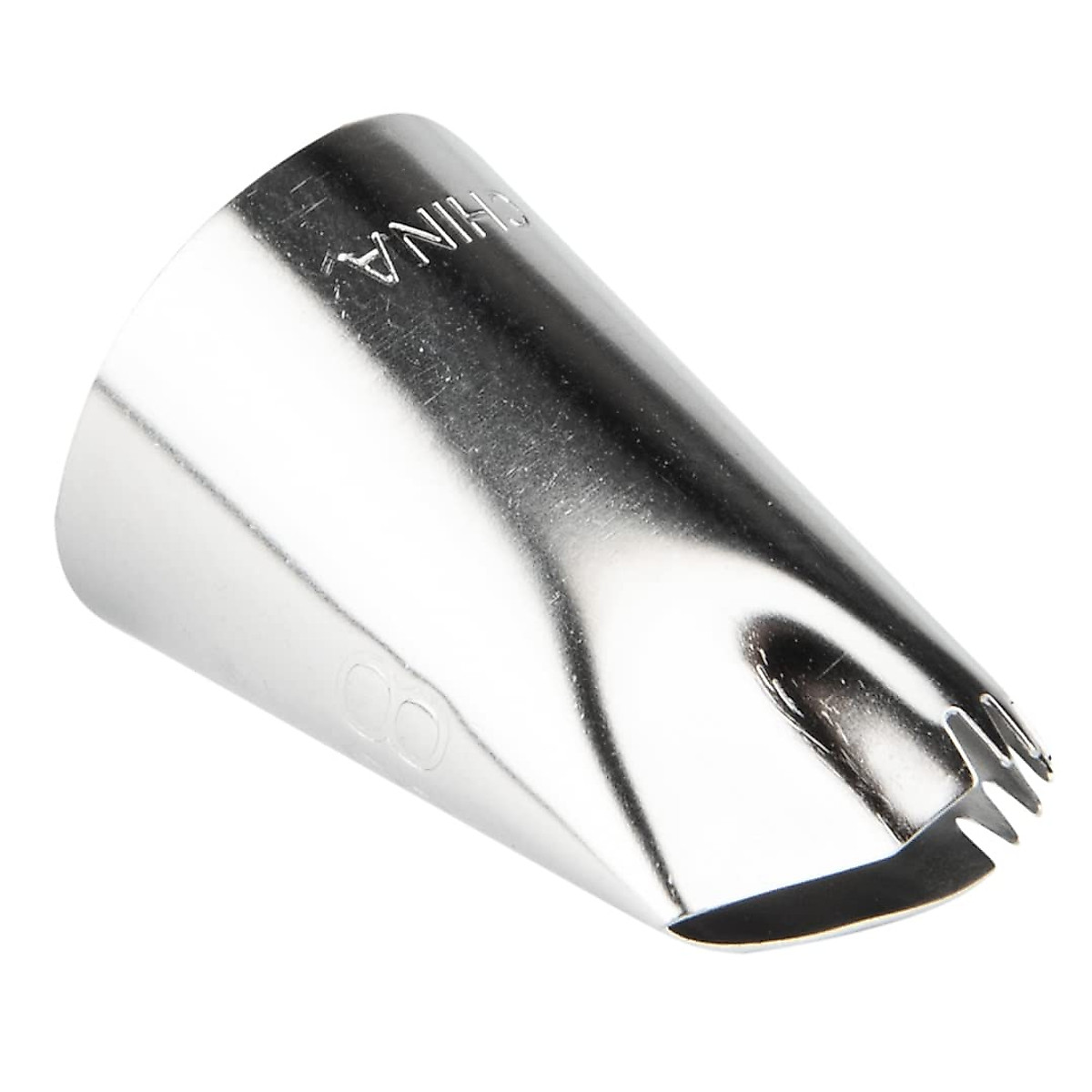 Restaurantware Pastry Tek Piping Tip 1 Reusable Ruffle Icing Tip - #88 Dent-Resistant Stainless Steel Pastry Tip Dishwasher-Safe Decorate Cupcakes Cakes or Cookies