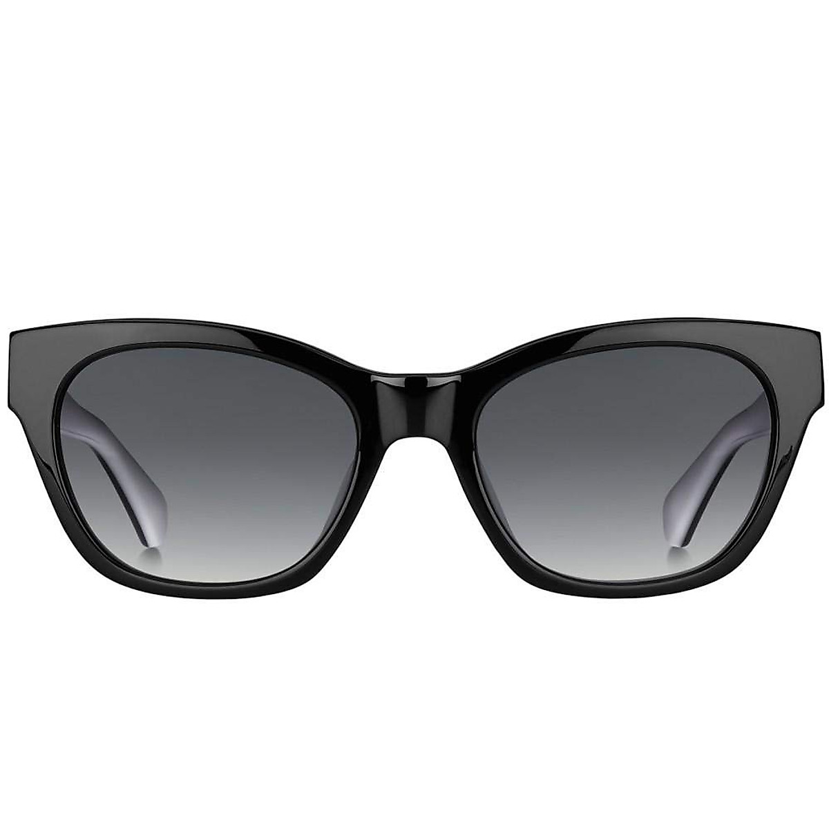 Kate Spade New York Women's Jerri/S Cat Eye Sunglasses, Black/Gray Shaded, 50mm, 18mm