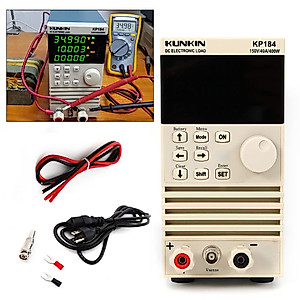 KP184 400W 150V Single Channel Electronic DC Load Tester, Electronic Load Battery Capacity Tester Internal Resistance Tester Power Tester RS485/232 40A Communication Interface Digital Display