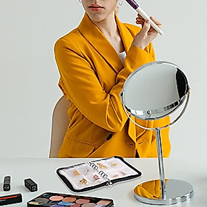 DIRZA Jewelry Travel Organizer Earring Case Transparent Jewelry Storage Book Clear Booklet Zipper Pouch Bag for Necklaces, Earrings, Rings, Bracelets 96 pocks