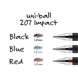 uniball Vision Elite Rollerball Pens with 0.8mm Bold Point, Black, 12 Count