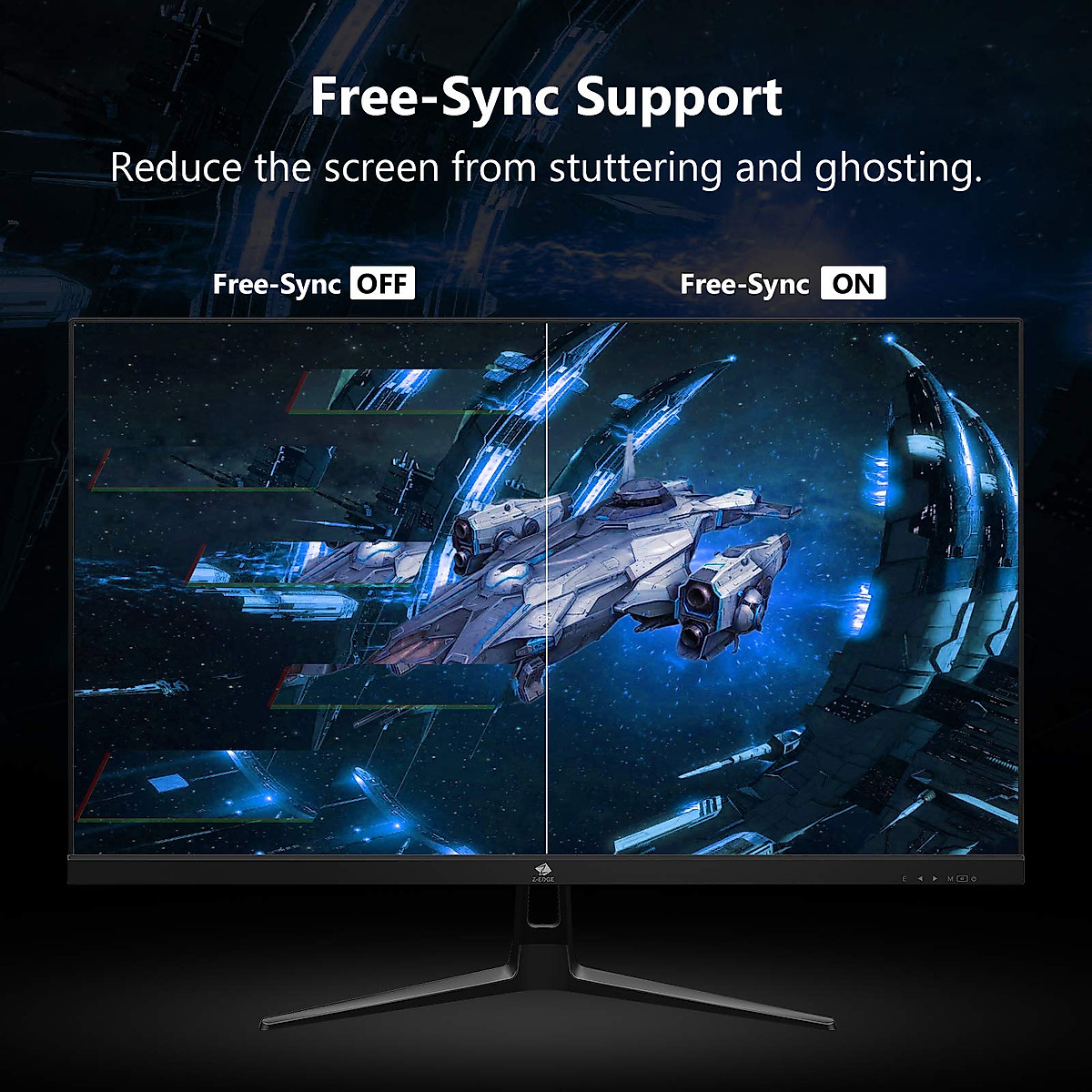 Z-Edge UG25I 25-inch IPS Gaming Monitor, Full HD 1080P 1920x1080 LED IPS Monitor, with 144Hz Refresh Rate and Eye-Care Technology, 178° Wide View Angle