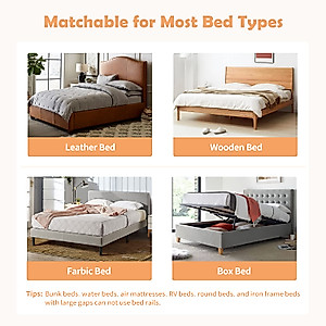 Letfonmo Bed Rail for Toddlers, 78.7" Baby Bed Rail Guard with Upgraded Durable Material, Sturdy Toddler Bed Rail No Gap, Easy to Install Bed Guard Rail for Queen King Twin Full Size Bed (1 Piece)