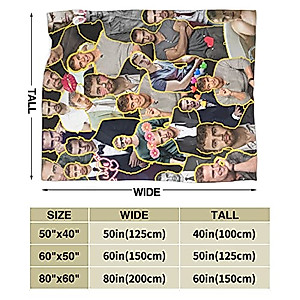 Blanket Theo James Soft and Comfortable Warm Fleece Blanket for Sofa,Office Bed car Camp Couch Cozy Plush Throw Blankets Beach Blankets