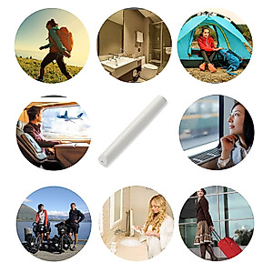 Portable Travel Toothbrush Case, Lipstick–like Plastic Toothbrush Holder Toothbrush Case Breathable Design with Air Hole More Hygienic Toothbrush Tube for Home Daily Travelling (White)