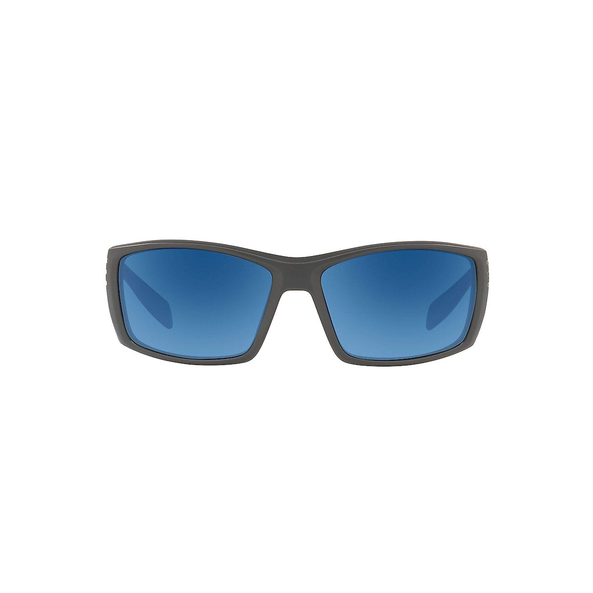 Native Eyewear Raghorn Polarized Rectangular Sunglasses, Granite/Blue Reflex, 61 mm