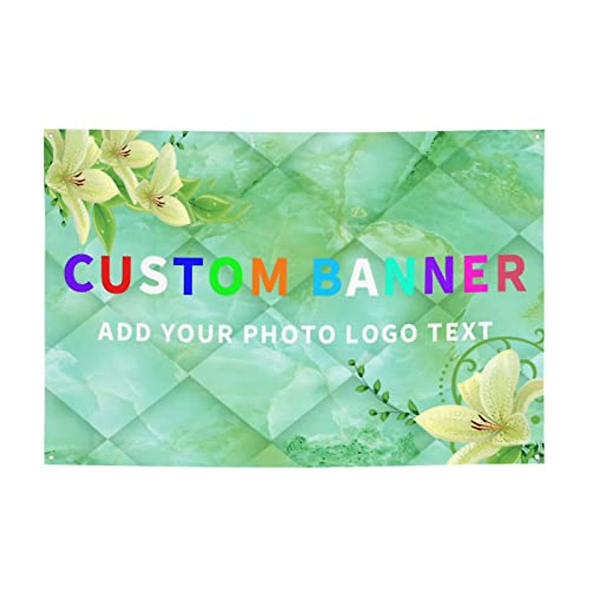 Custom Banners and Signs for Outdoor 6'x4' Customize Personalized Photo Text Background Banner Printing Decoration Backdrop for Birthday Party Business Graduation Wedding Event