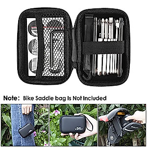 WOTOW Bike Repair Tool Kit - 16 in 1 Bicycle Multitool Portable Mountain Bike Tool Cycling Maintenance, Bike Hex Key Wrench & Bike Tube Patch Kit & Tire Lever & Hard Carrying Case (16 in 1 Tool)