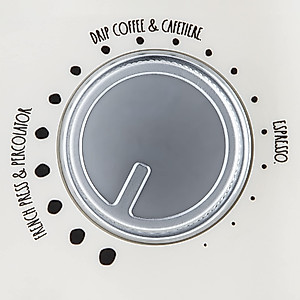 Coffee Grinder, Electric Burr Coffee Grinder, Grinder for Coffee, French Press, Espresso, and Drip Coffee 18 Grinding Settings, Electric Coffee Grinder Labeled "GRIND" in Cream by Rae Dunn