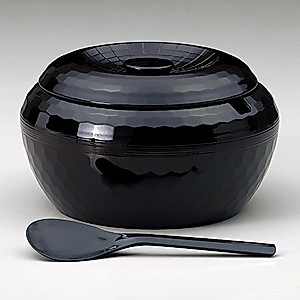 [A] Tortoise Rice Cooker with 5 People Flat (27 x 13.8 cm), Inner Dimensions 8.7 x 4.1 inches (22 x 10.5 cm), 27.3 oz (780 g), Echizen Lacquerware | Restaurant, Stylish, Tableware, Commercial Use