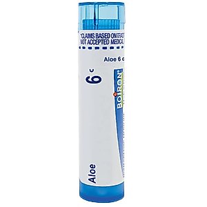 Boiron Aloe 6C for Urgent Diarrhea or Hemorrhoids - 80 Pellets