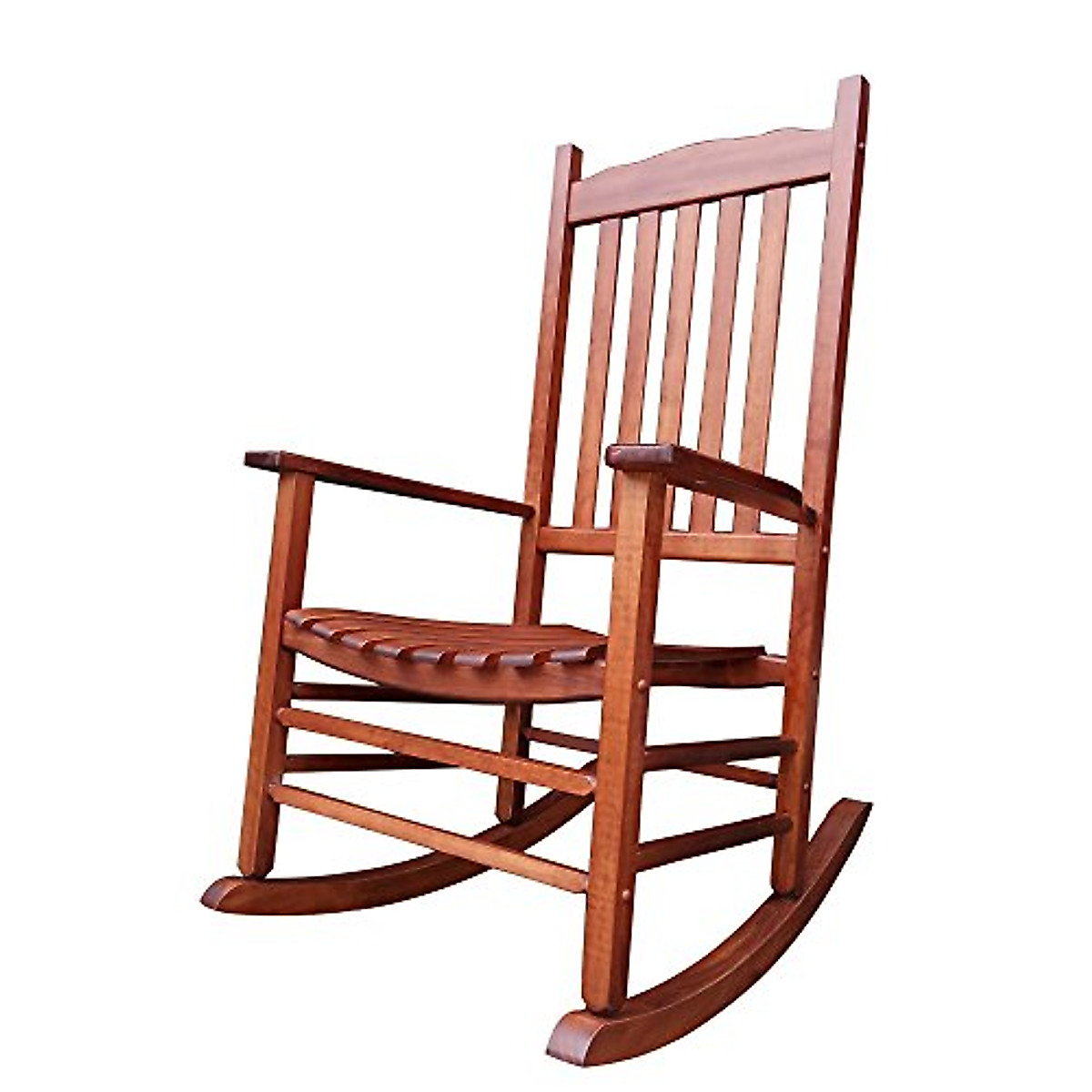 Rocking Rocker - A001NT Natural Wood Porch Rocker/Rocking Chair - Easy to Assemble - Comfortable Size - Outdoor or Indoor Use