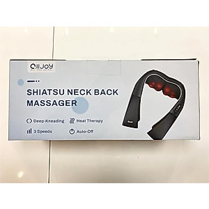 ALLJOY Shiatsu Back and Neck Massager with Heat, Electric Deep Tissue 3D Kneading Massage Pillow for Shoulder, Legs, Foot and Body, Relax Gifts for Women Men Mom Dad