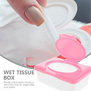 ARTIBETTER Wipes Dispenser Box Diaper Wipes Dispenser Baby Wipes Case Baby Wipe Holder Rectangular Paper Towel Container Dustproof Storage Organizer 2pcs…