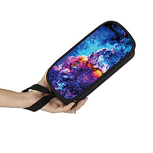 Dispalang School Pencil Case Galaxy Pencil Bag for Students Adult Office Pen Bag Zipper Pencil Box