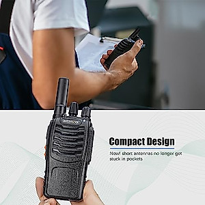 Retevis H-777 2 Way Radios, Walkie Talkies for Adults, Rechargeable Long Range Two Way Radio, Shock Resistant, Short Antenna for Business Education(10 Pack)
