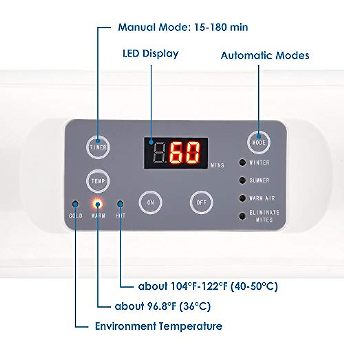 Yescom 850W Electric Automatic Clothes Dryer Portable Laundry Heater Folding 44 lbs Rack Wardrobe Air-Dry Machine