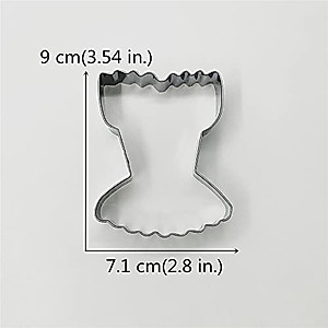 KENIAO Corset Dress/Bathing Suit Cookie Cutter, 3.5", Stainless Steel