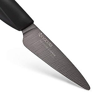 Kyocera Innovation Ceramic Kitchen Knife, 3" PARING, BLACK