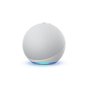 Echo (4th Gen) | With premium sound, smart home hub, and Alexa | Glacier White