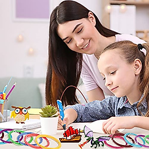 42 Colors 3D Printing Filament 413 Feet, 9.8 Feet Per Color, 1.75mm PLA Filament Bundle 3D Printing Refills