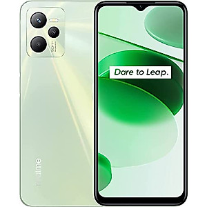 Realme C35 128GB 4GB RAM Factory Unlocked (GSM Only | No CDMA - not Compatible with Verizon/Sprint) | Bundle w/Fast Car Charger - Glowing Green