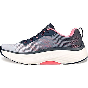 Skechers Women's Max Cushioning Arch Fit Delphi Sneaker, Navy/Pink, 8