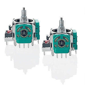 JOLANCO 2 Pack Controller 3D Analog Joystick Thumb Sticks Replacement Repair Parts for Xbox One Elite 2- - Fixes Stick Drift, Broken, and Loose Joysticks on Elite Series 2 Controllers