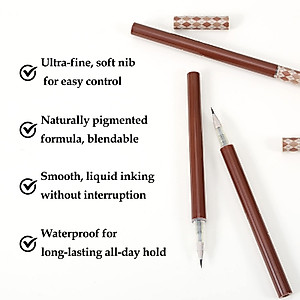 Boobeen Liquid Eyebrow Pen, Micro Brow Pen-0.01mm Precision Tip, Eyebrow Filler Pencil Creates Natural Eyebrow Makeup Long Lasting
