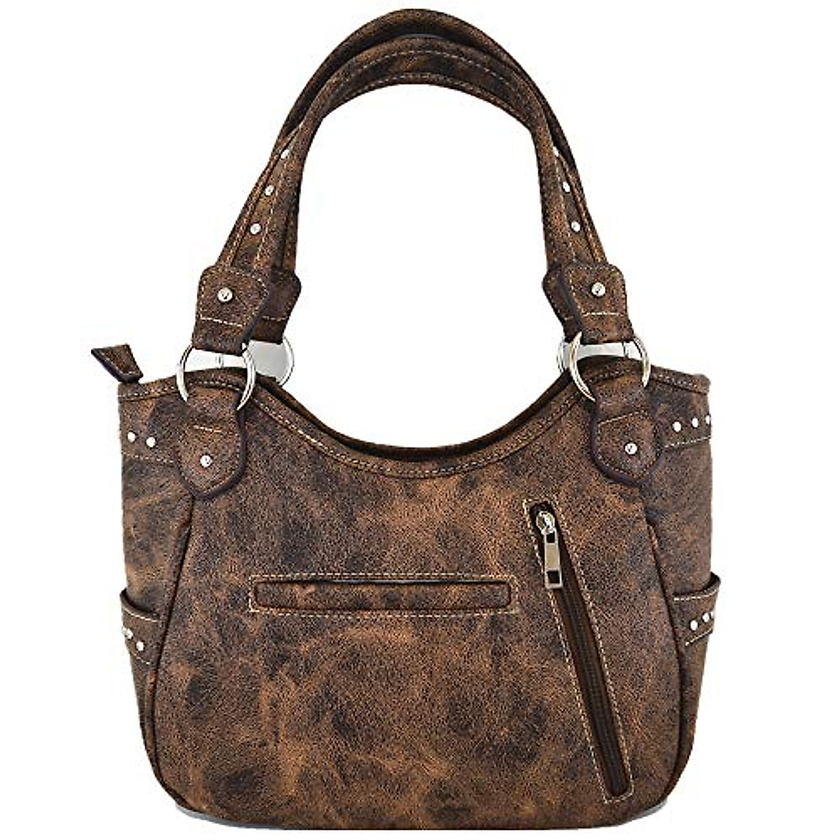 Tooled Leather Laser Cut Western Style Horse Cowgirl Purse Country Totes Women Handbag Everyday Shoulder Bags Wallet Set (#2 Brown Set)