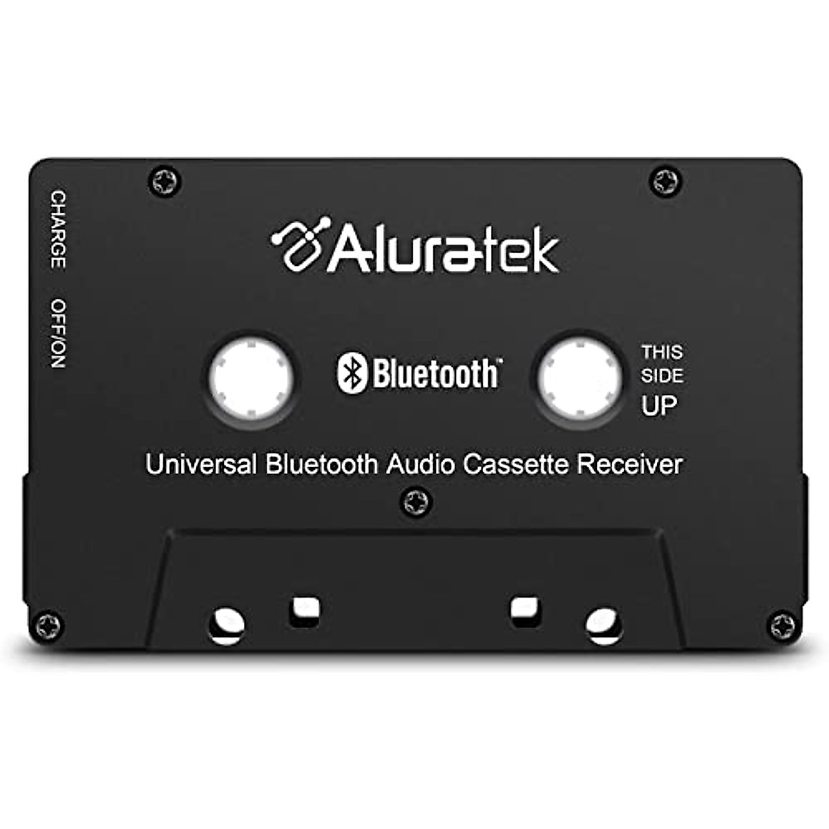 Aluratek Universal Bluetooth Audio Cassette Receiver, Built-in Rechargeable Battery, Up to 8 Hours Playtime, Audio Receiving up to 33 Feet