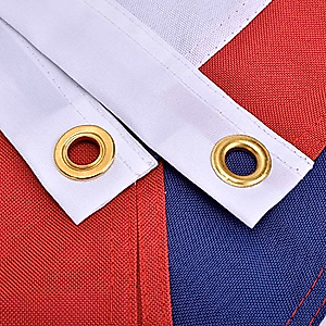 American Flag in USA, Heavyweight Nylon American Flag 3x5 Outdoor, UV Protected/Sewn Stripes/Embroidered Stars/Brass Grommets, US Flag Built for The Toughest Conditions