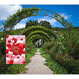 Valentine Flag, Double Sided Valentine's Day Flag Red and White Love Valentine Garden Flag 12 x 18 Inch Valentine House Flags for Valentine's Day Decoration